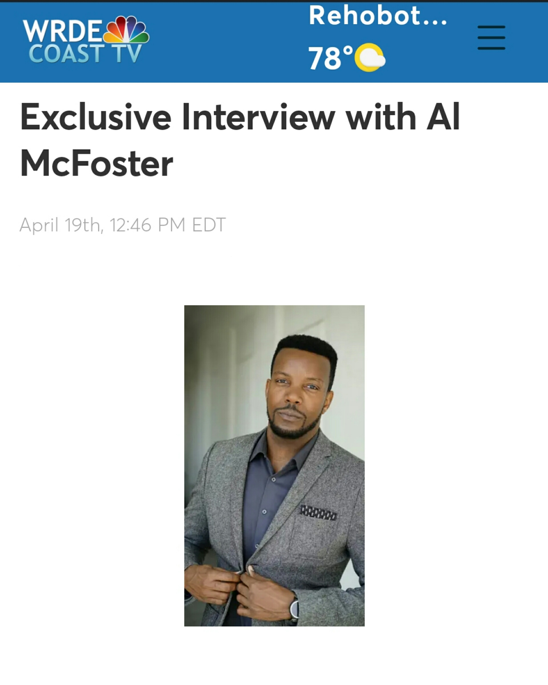 Press | AL McFOSTER - Actor & DJ
